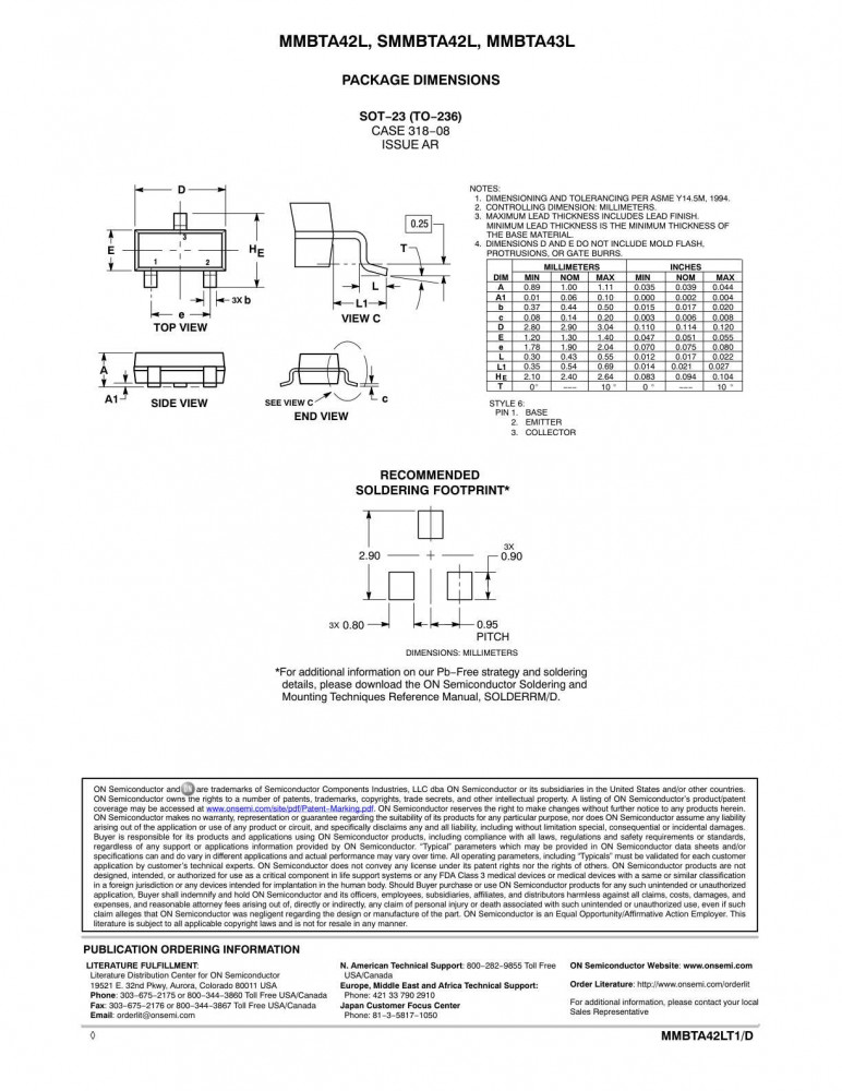 MMBTA42LT1G datasheet page 5