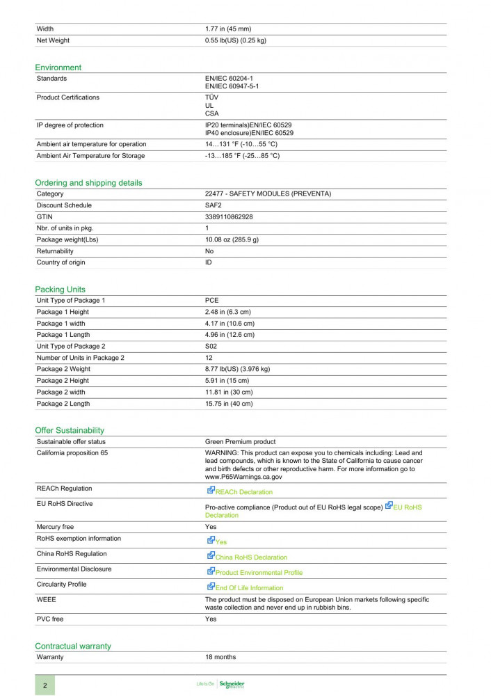 XPSTSA5142P technical document page 2