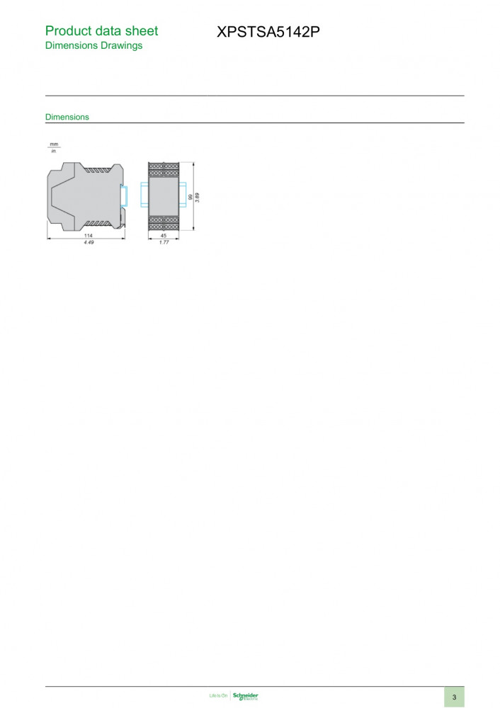 XPSTSA5142P technical document page 3