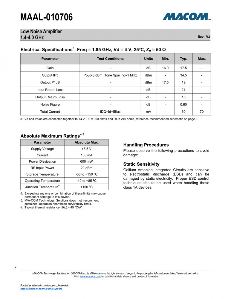 MAAL-010706 datasheet page 2