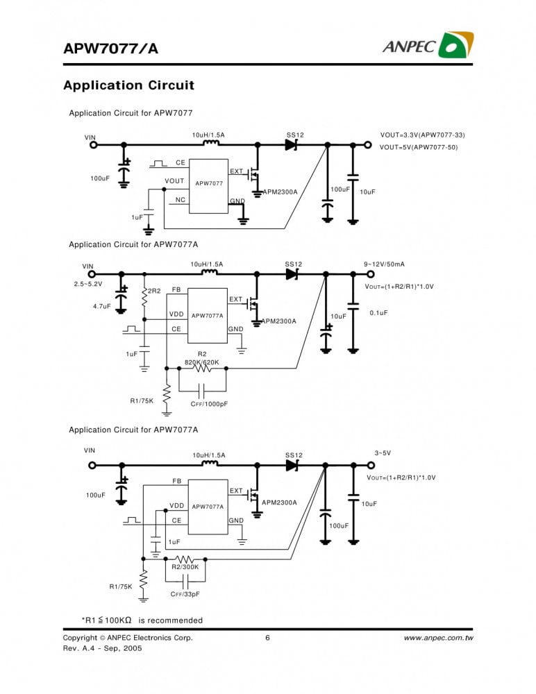 APW7077ABI-TRG datasheet page 6