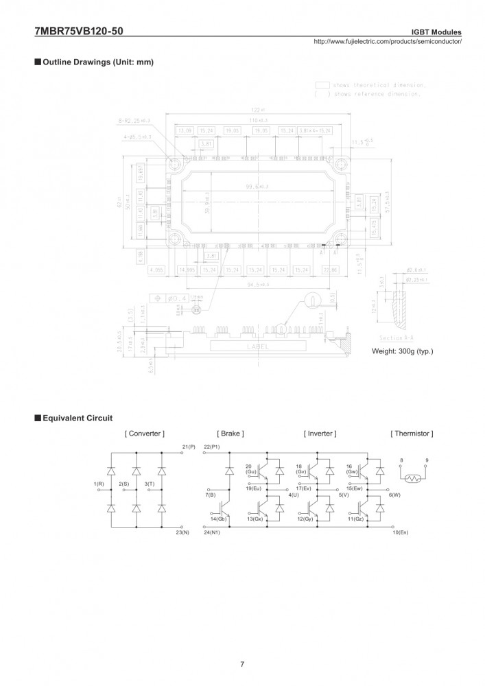 7MBR75VB120-50 datasheet page 7