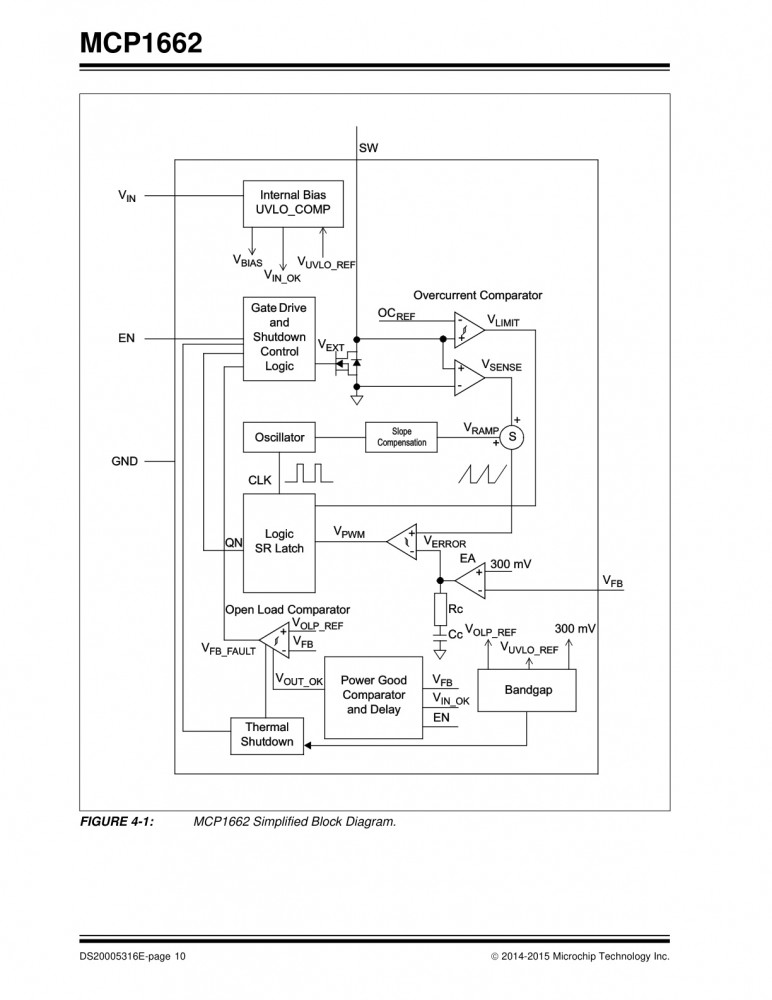 MCP1662 technical document page 10