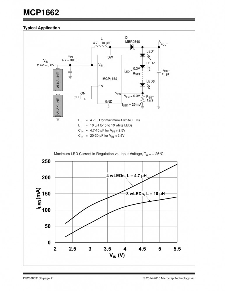 MCP1662 technical document page 2