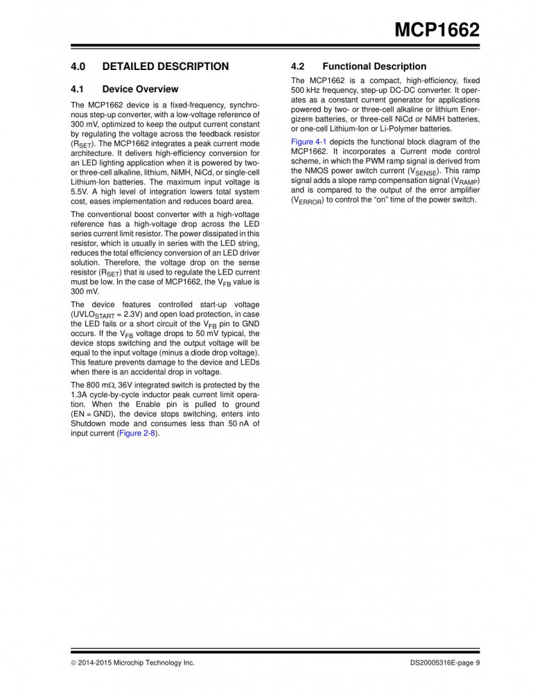 MCP1662 technical document page 9