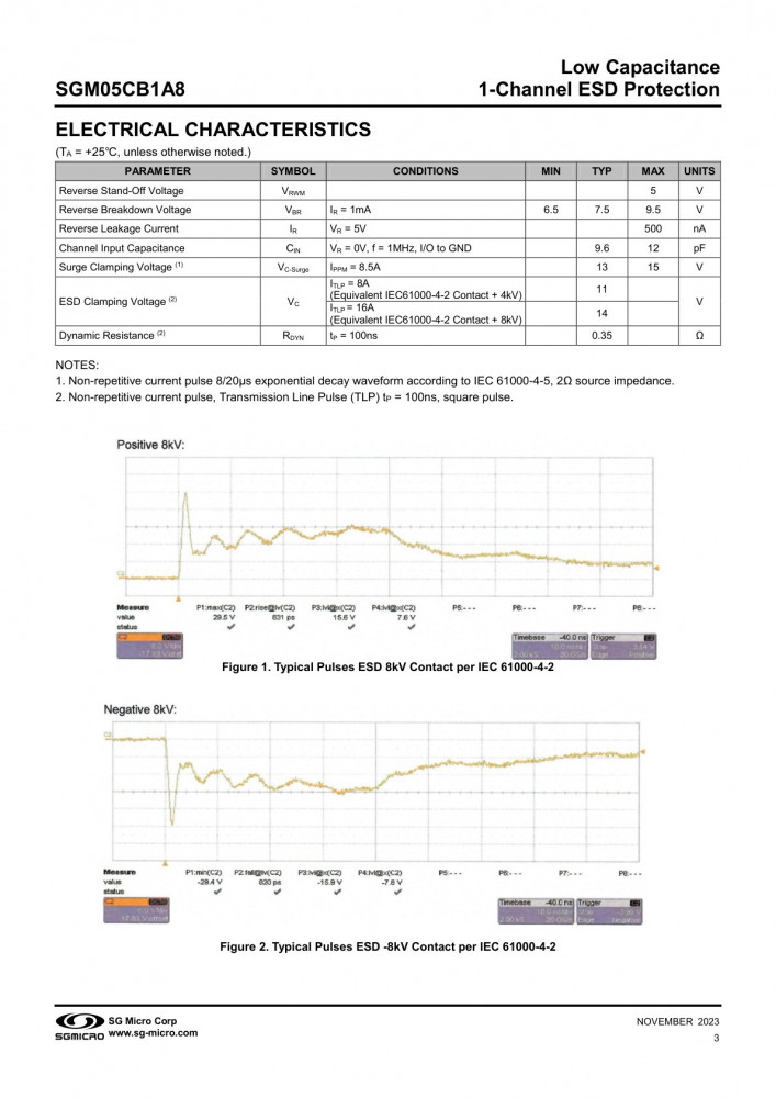 SGM05CB1A8 datasheet page 3