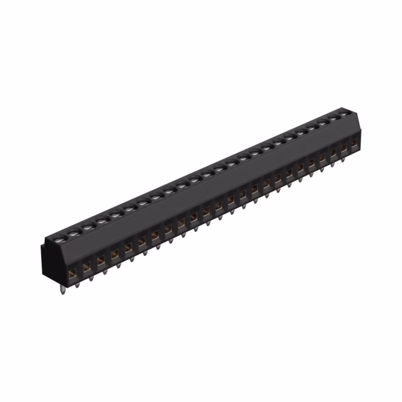 3.50mm Pitch Beau Eurostyle Fixed Mount PCB Terminal Block, 24 Circuits for sale