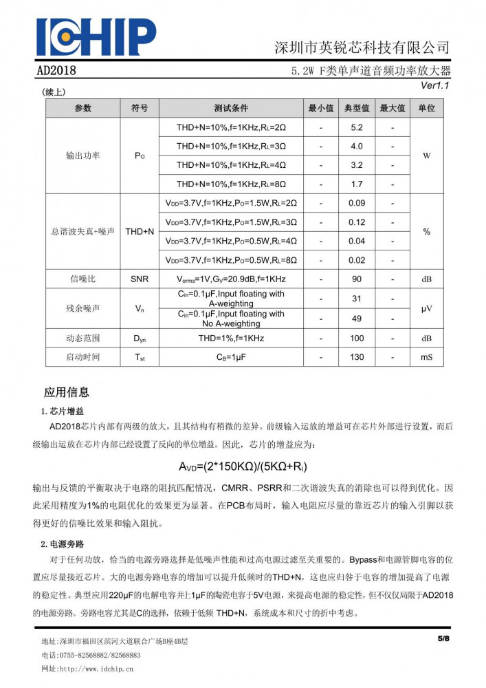 AD2018 datasheet page 5