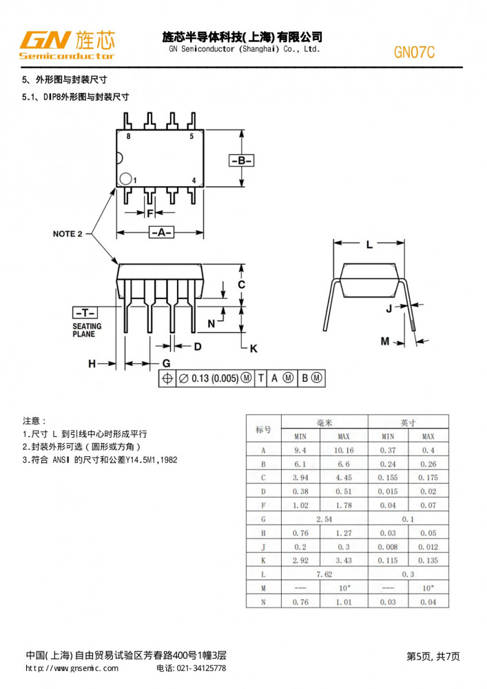 GN07C datasheet page 5