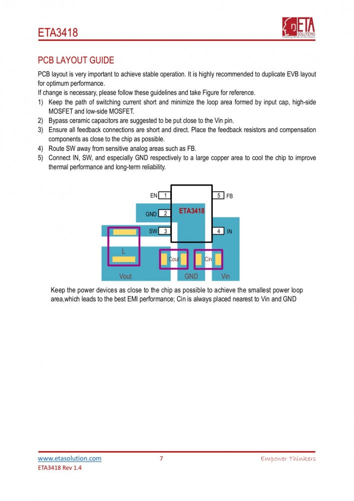 ETA3418S2F datasheet page 7