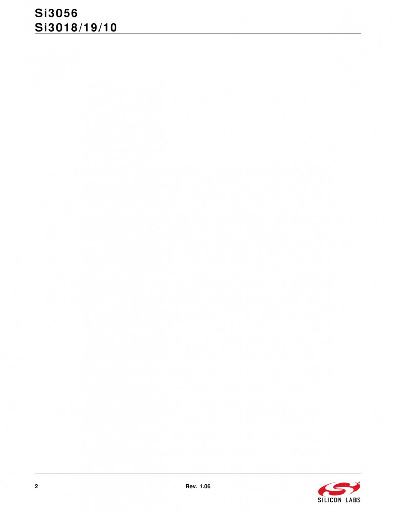 SI3018 technical document page 2