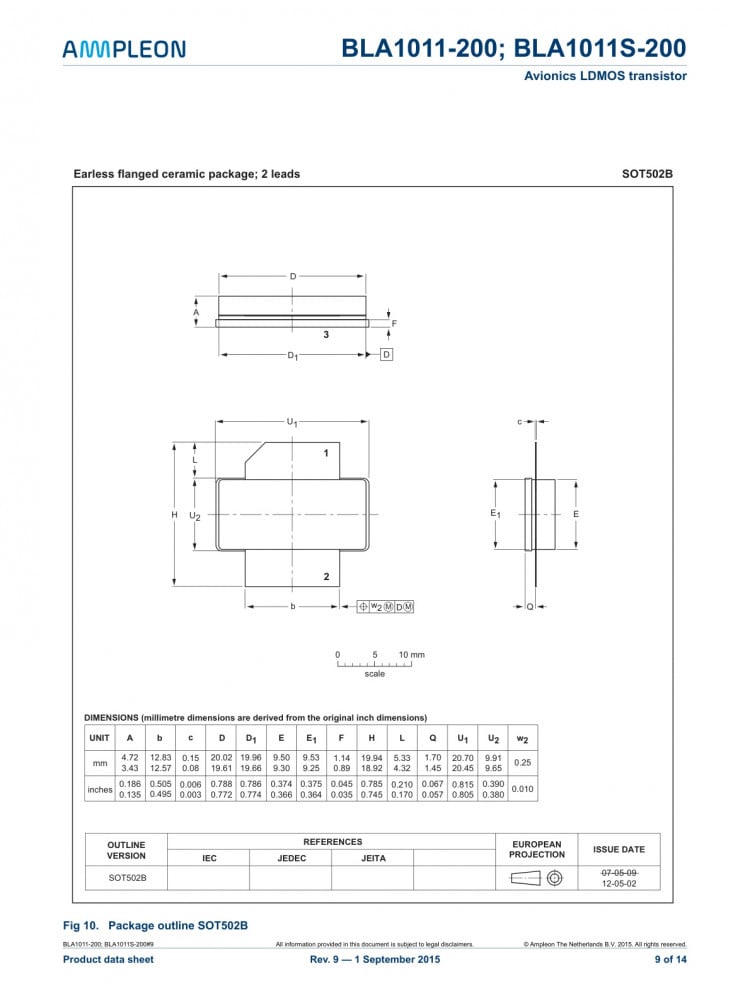 BLA1011-200H datasheet page 9