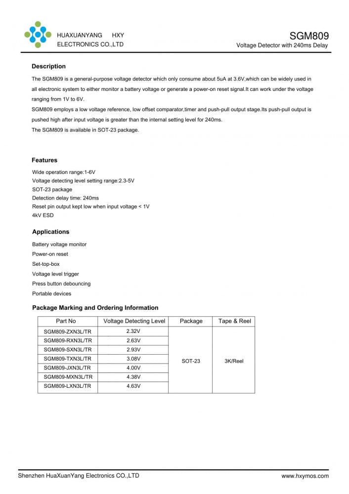 809-RXN3L/TR datasheet page 1