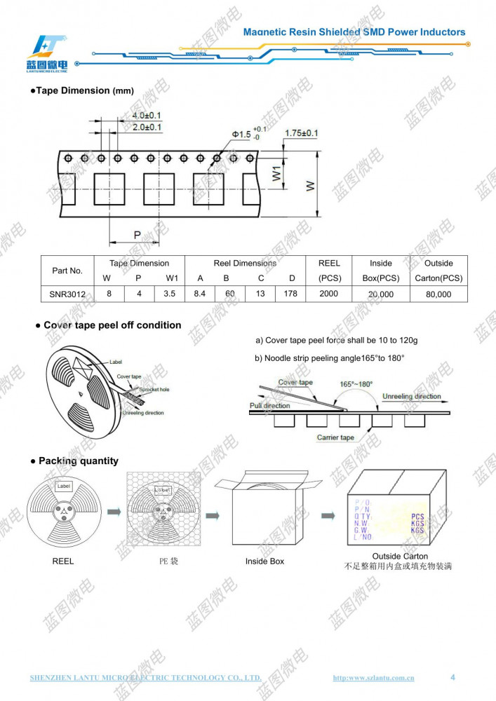 SNR3012 datasheet page 4