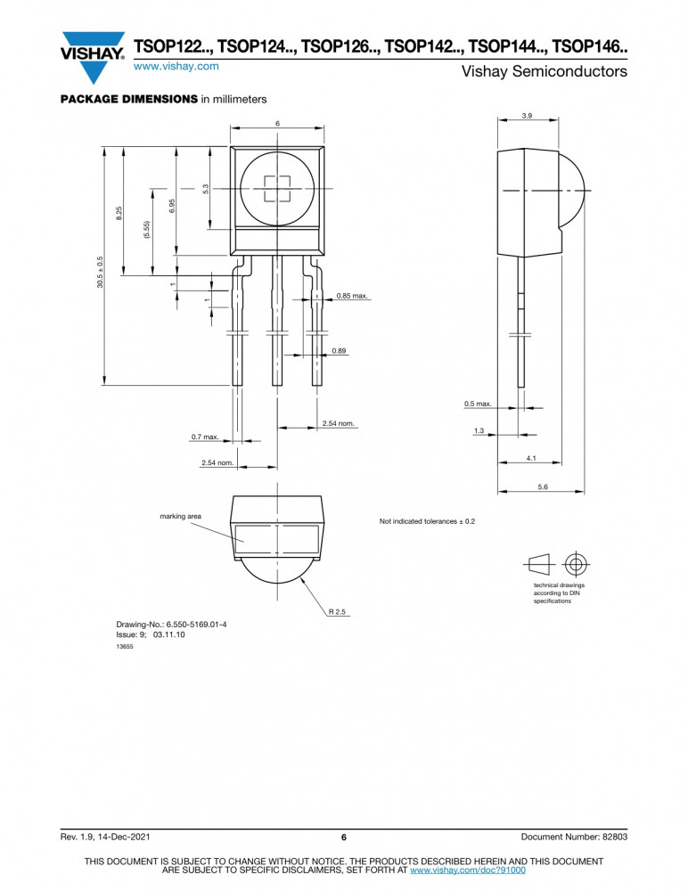 TSOP14638 technical document page 6
