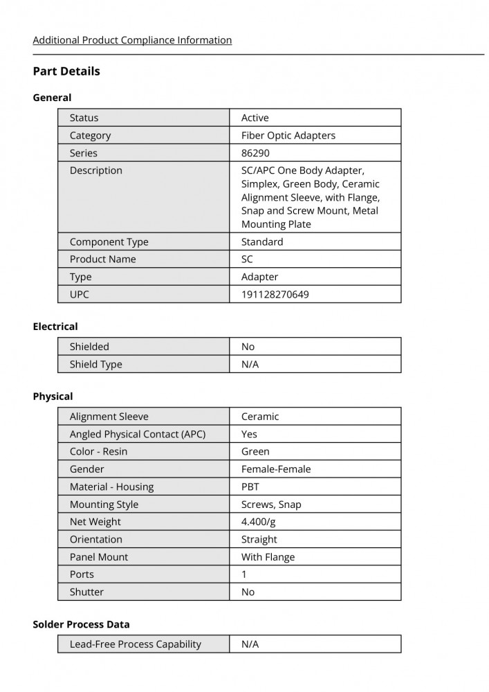 Molex 885361103 drawing page 2