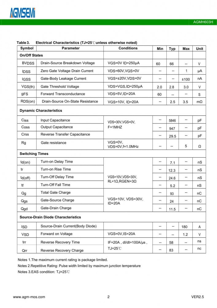 AGMH603H datasheet page 2