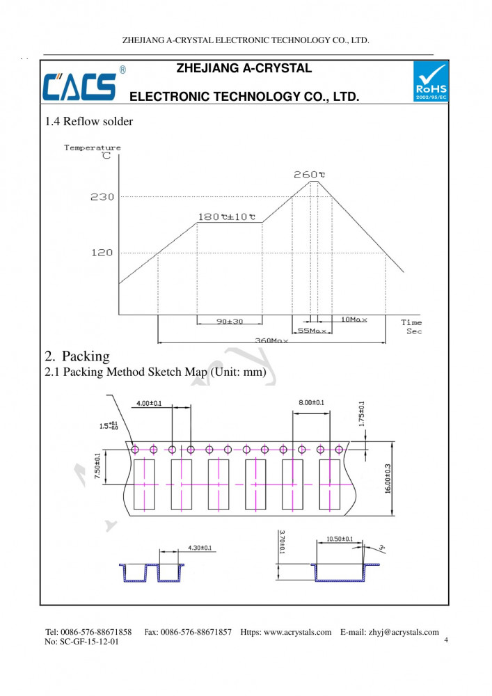 PMX406 specification document page 4