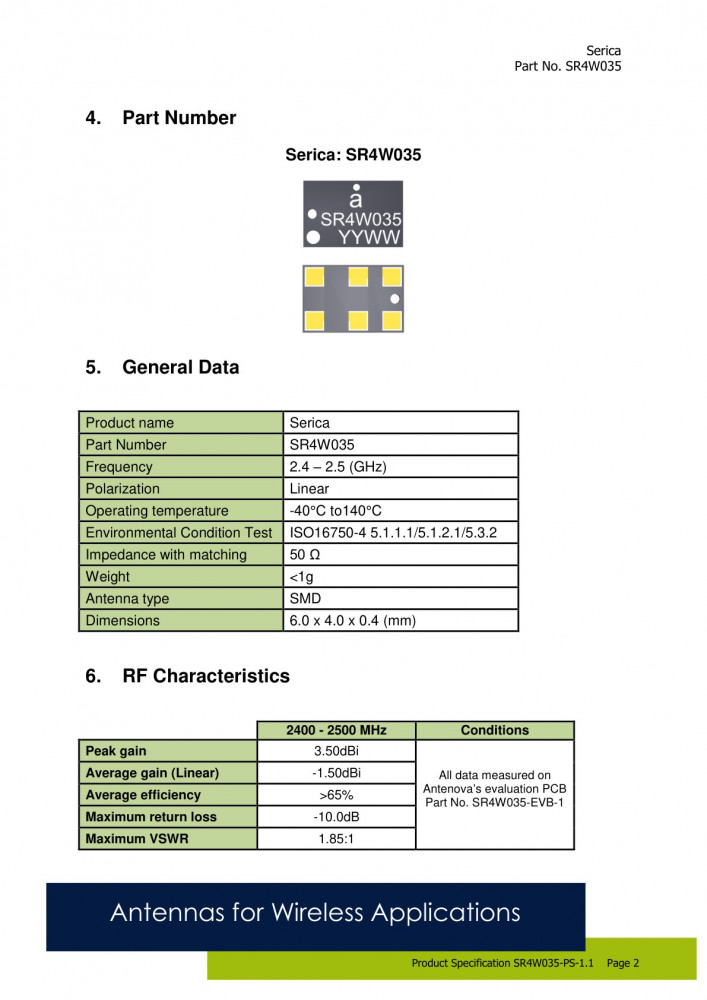 SR4W035 datasheet page 2