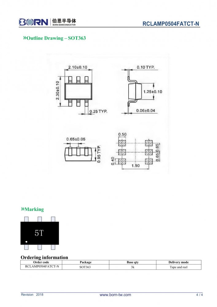 RCLAMP0504FATCT-N datasheet page 4