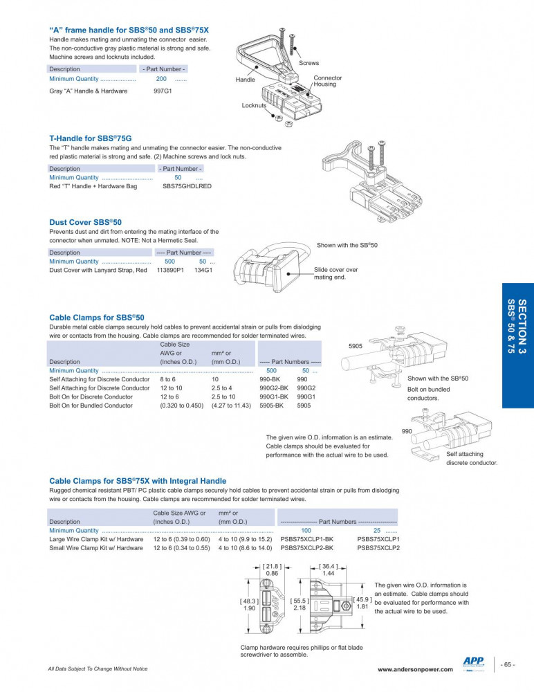 SBS75X documentation page 9