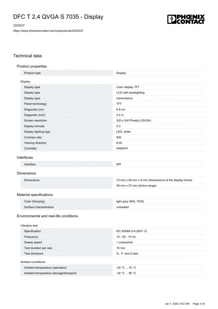 Phoenix Contact 2203537 document page 2