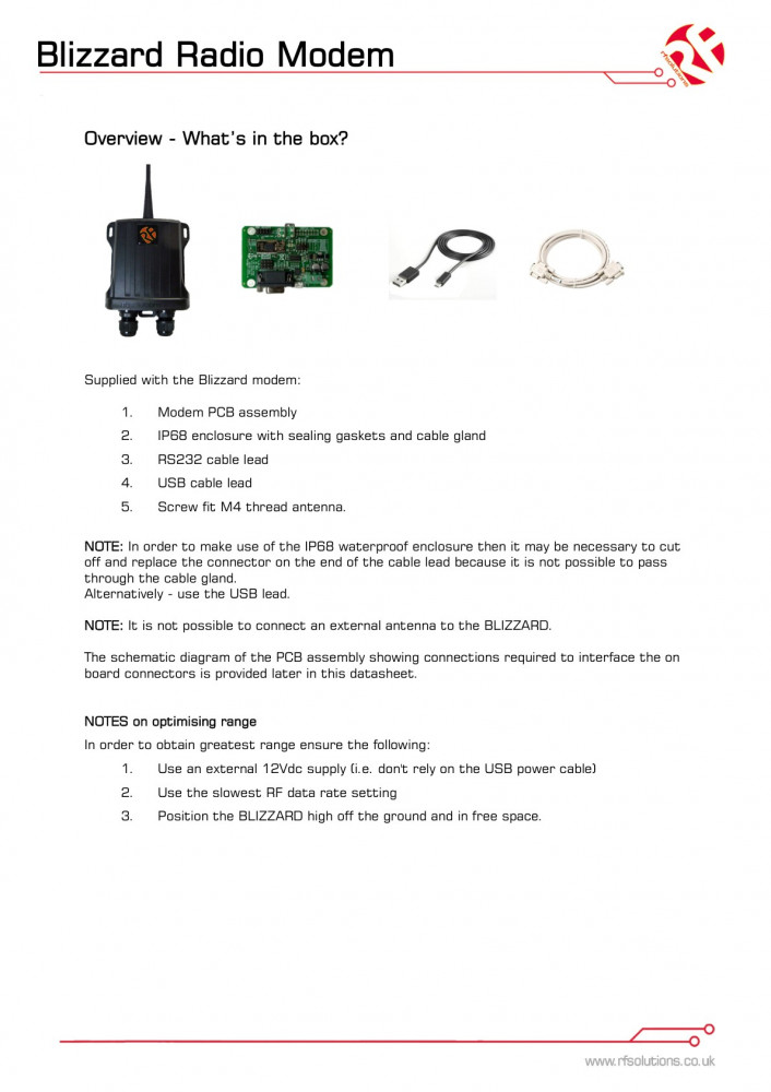 BLIZZARD-868 technical document page 2