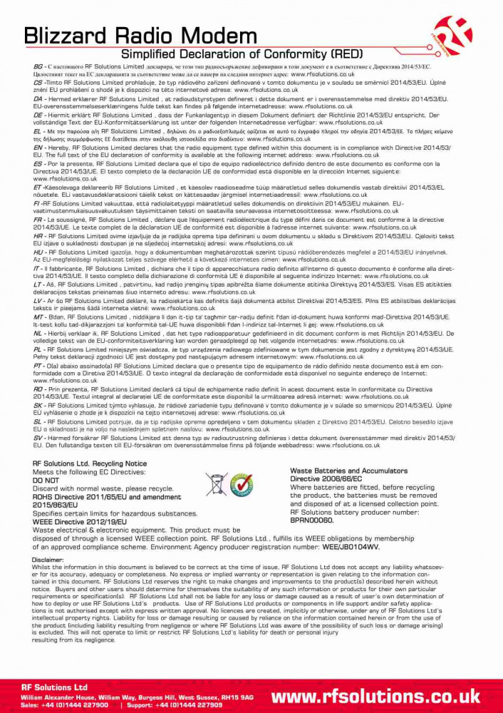 BLIZZARD-868 technical document page 9