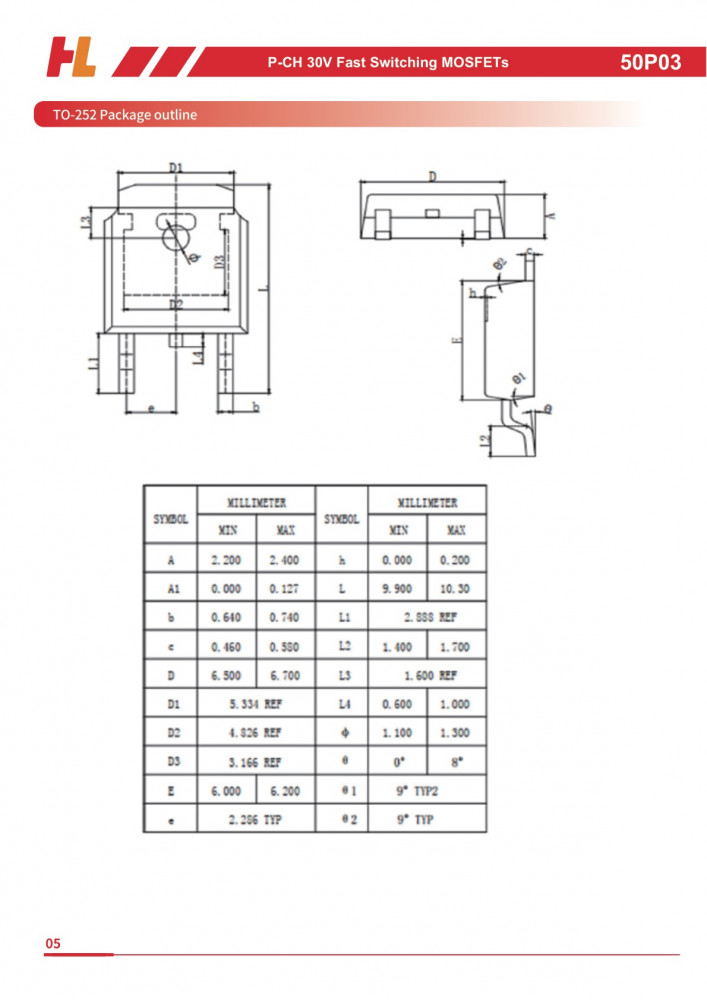 HL 50P03 datasheet page 5