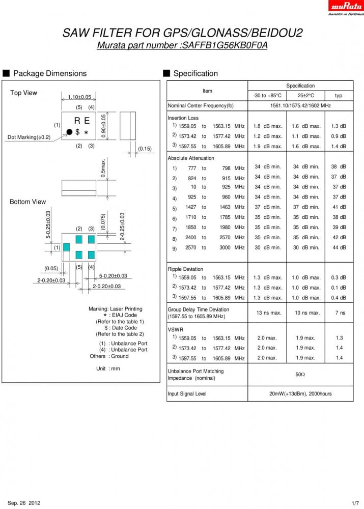 SAFFB1G56KB0F0AR1X datasheet page 2
