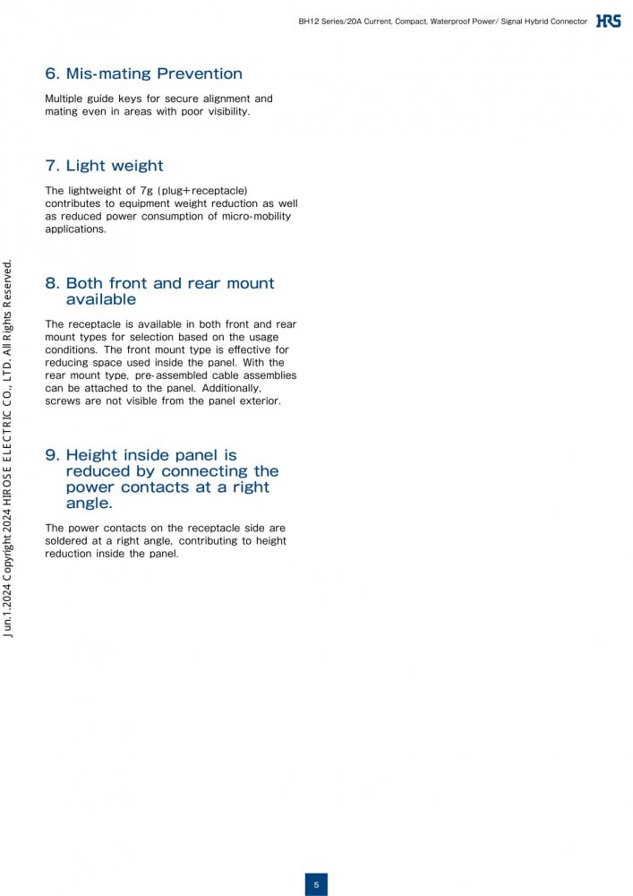 BH12 Series documentation page 5