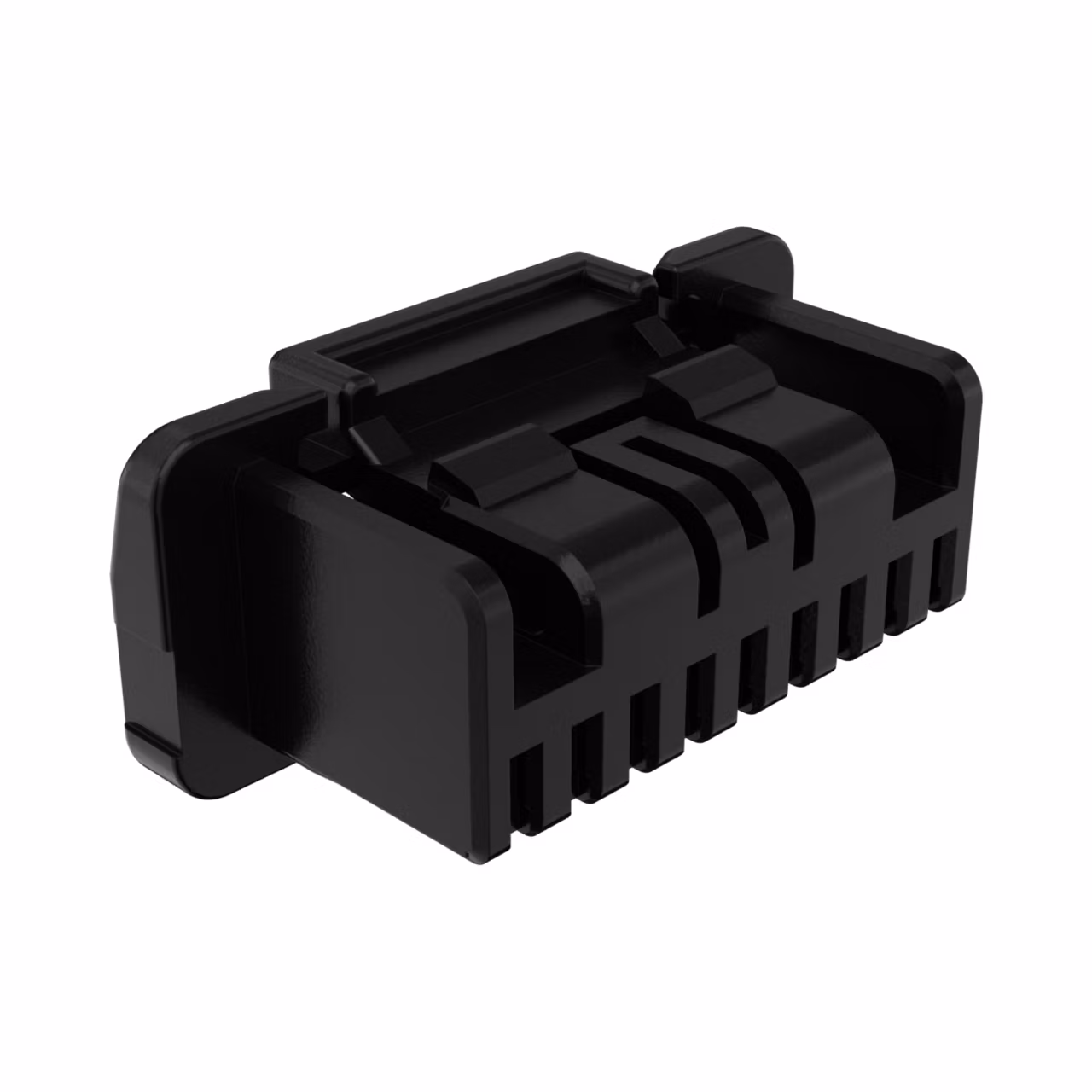 1.00mm Pitch, Rely-On Receptacle Crimp Housing, Single Row, Inner Positive Lock, 9 Circuits, Black for sale