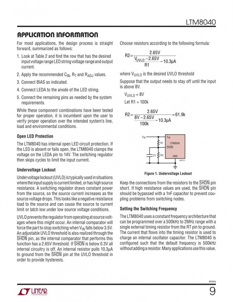 LTM8040 datasheet page 9