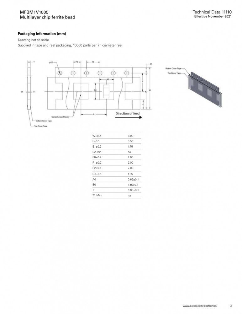EATON MFBM1V1005 datasheet page 3