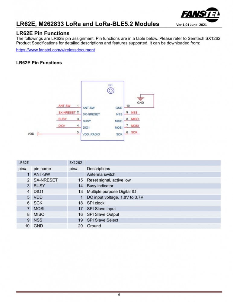 LR62E datasheet page 6