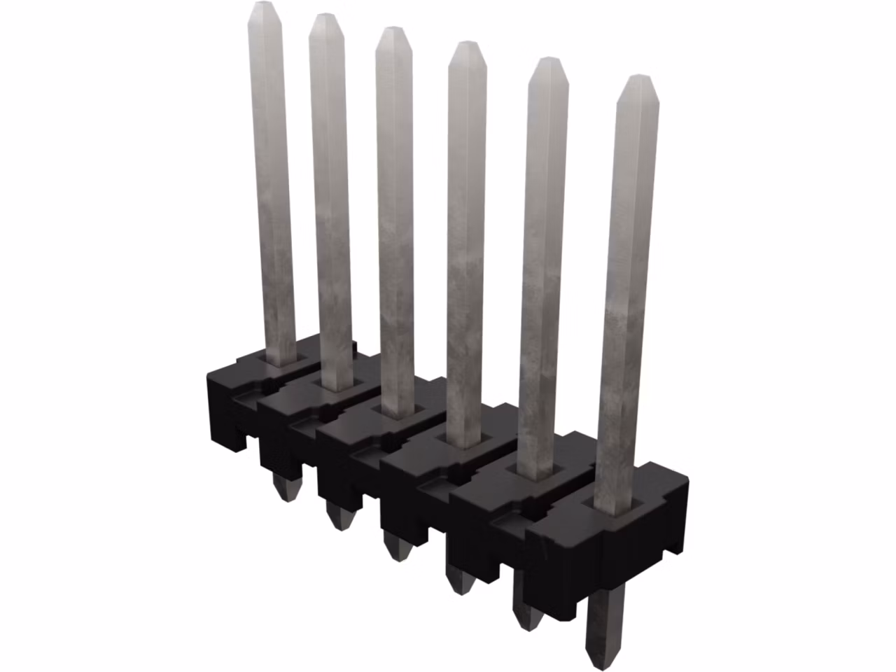 KK 396 Breakaway Header, Vertical, 6 Circuits, Matte Tin (Sn) Plating, Pin Length 23.80mm (.937