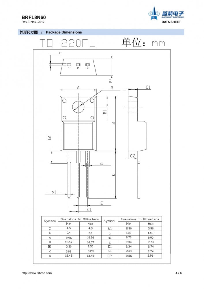 BRF8N60 datasheet page 4