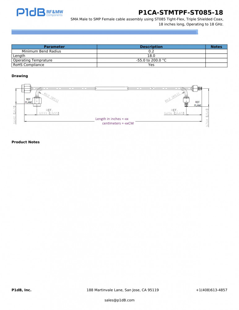 P1CA-STMTPF-ST085-18 drawing