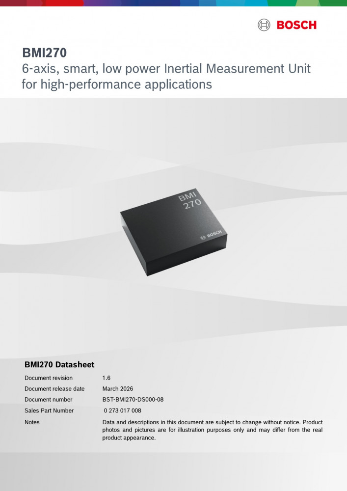 BMI270 document preview, page 1