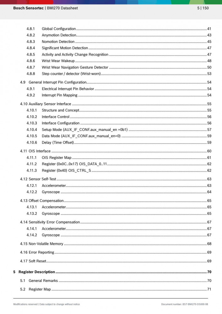 BMI270 document preview, page 5