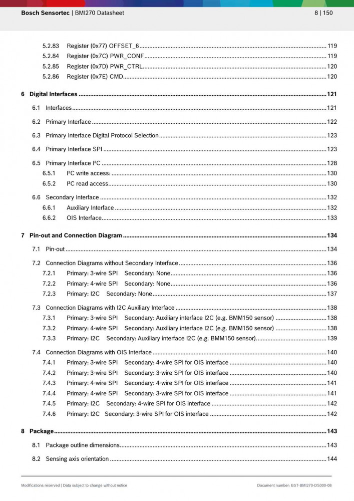 BMI270 document preview, page 8