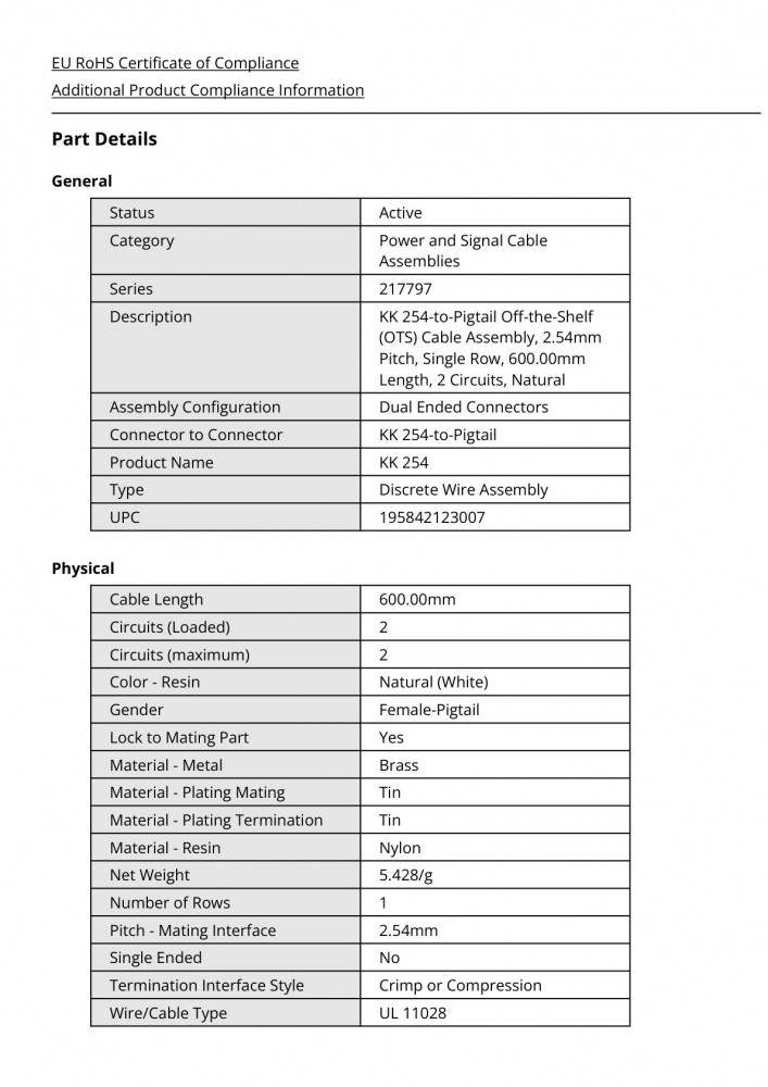 Molex 2177971023 drawing page 2