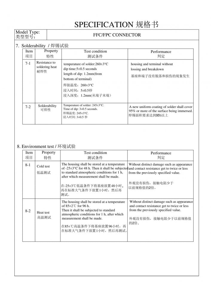 JINJIA 0.5S-CX-10PWB specification page 4
