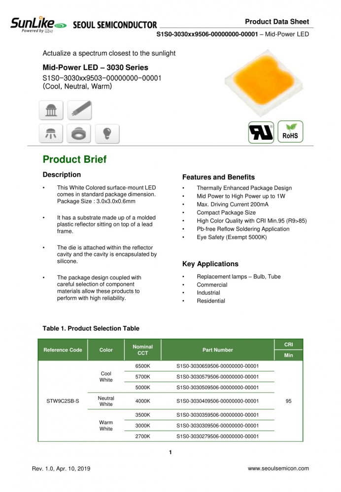 Technical document page 1