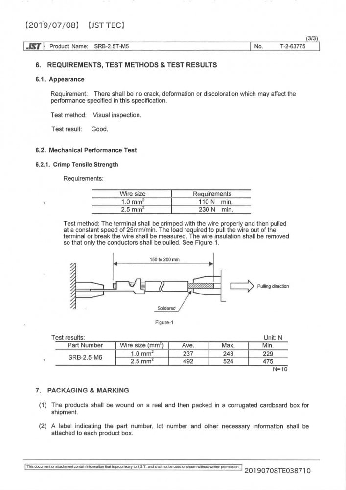JST SRB-2.5T-M5 product specification page 3