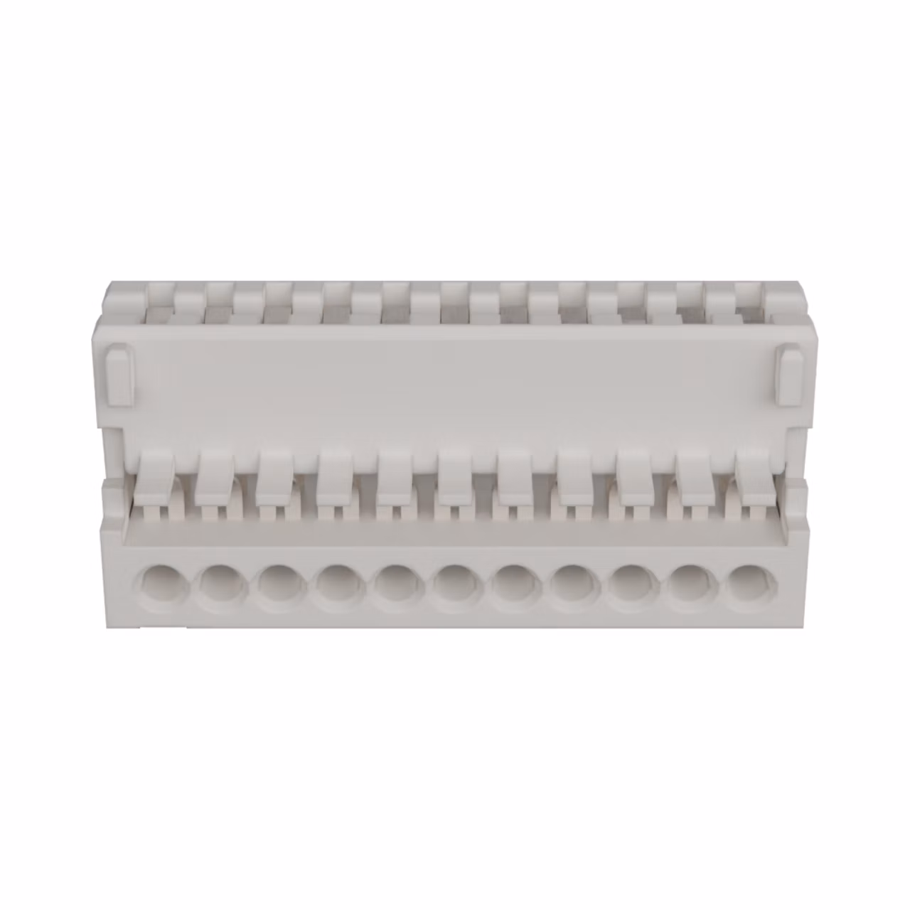 Appli-Mate RAST 2.5 Female Connector, 2.50mm Pitch, 11 Circuits, Positions B, C, D, G, H, I, J & K Removed, Open Endwalls for sale