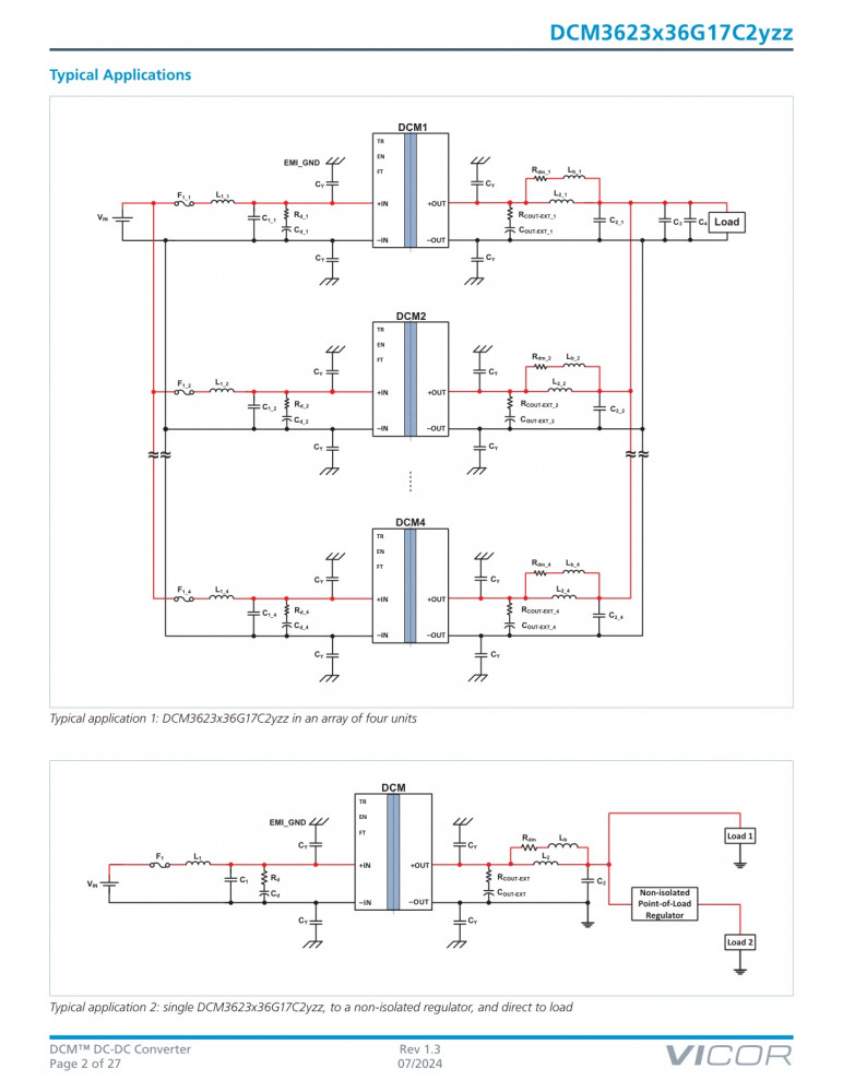 DCM3623T36G17C2T00 datasheet page 2