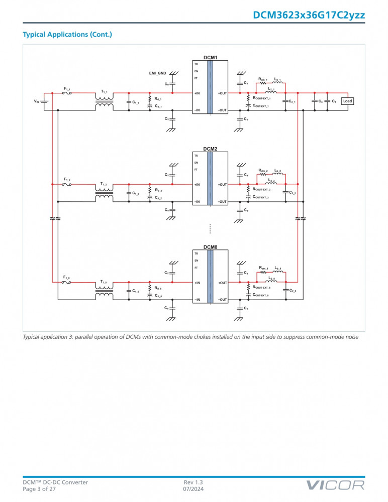 DCM3623T36G17C2T00 datasheet page 3