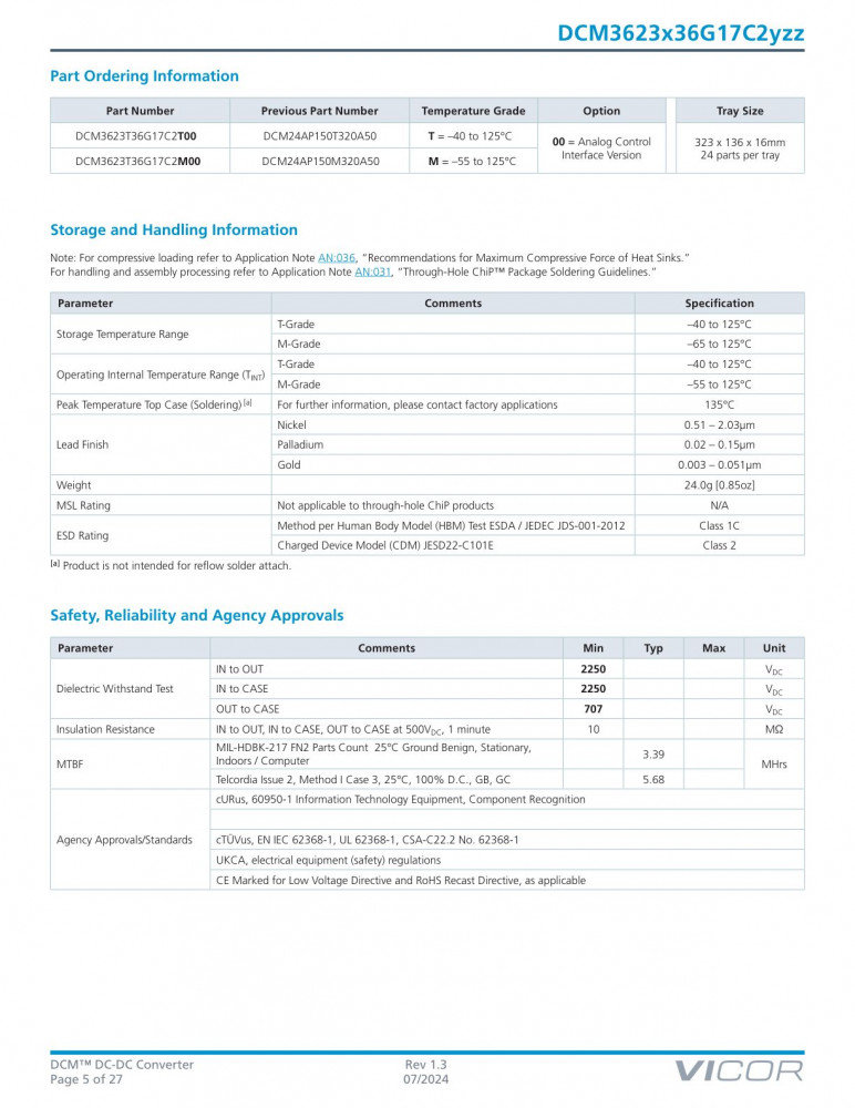 DCM3623T36G17C2T00 datasheet page 5