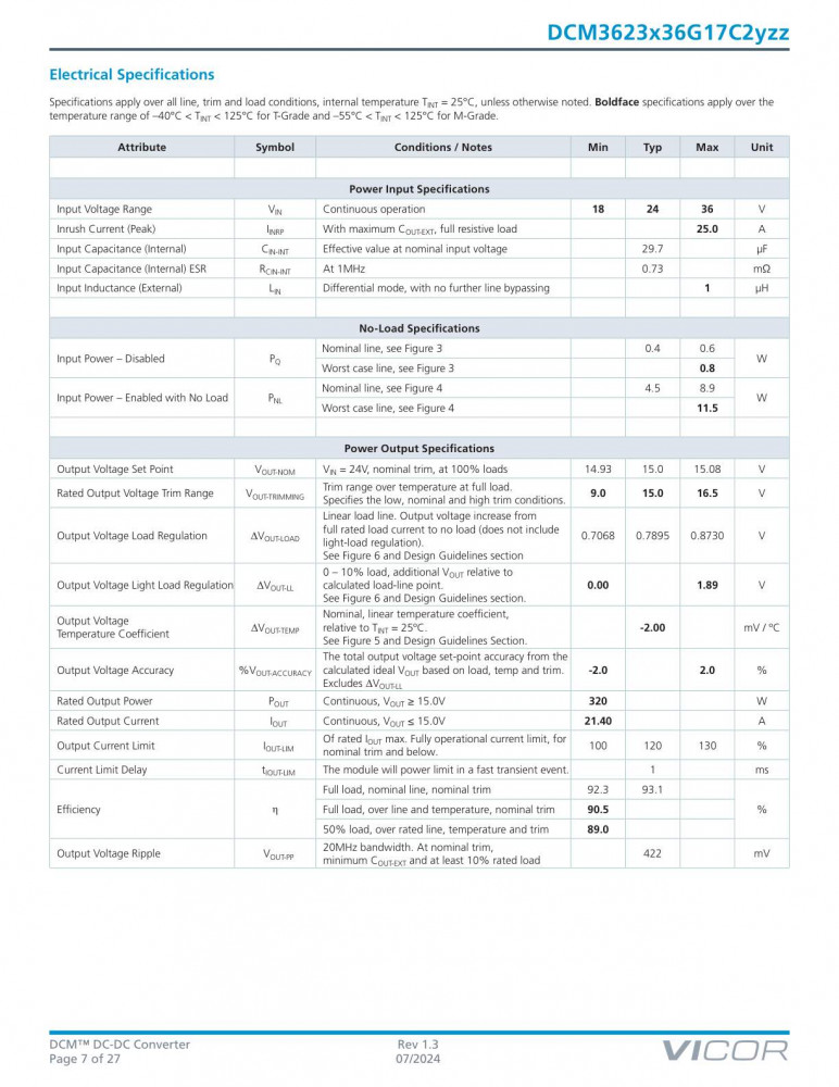 DCM3623T36G17C2T00 datasheet page 7
